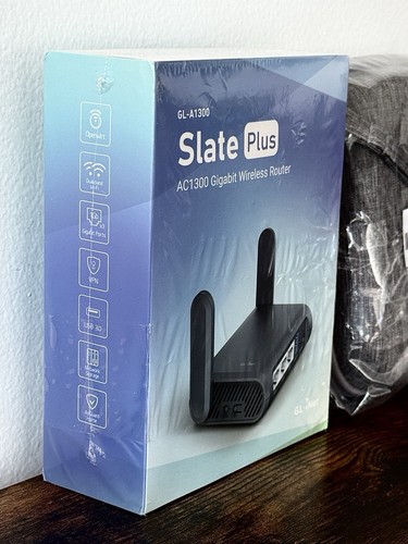 Slate Plus (GL-A1300) Ultra Efficient VPN Encrypted Gigabit Travel ...