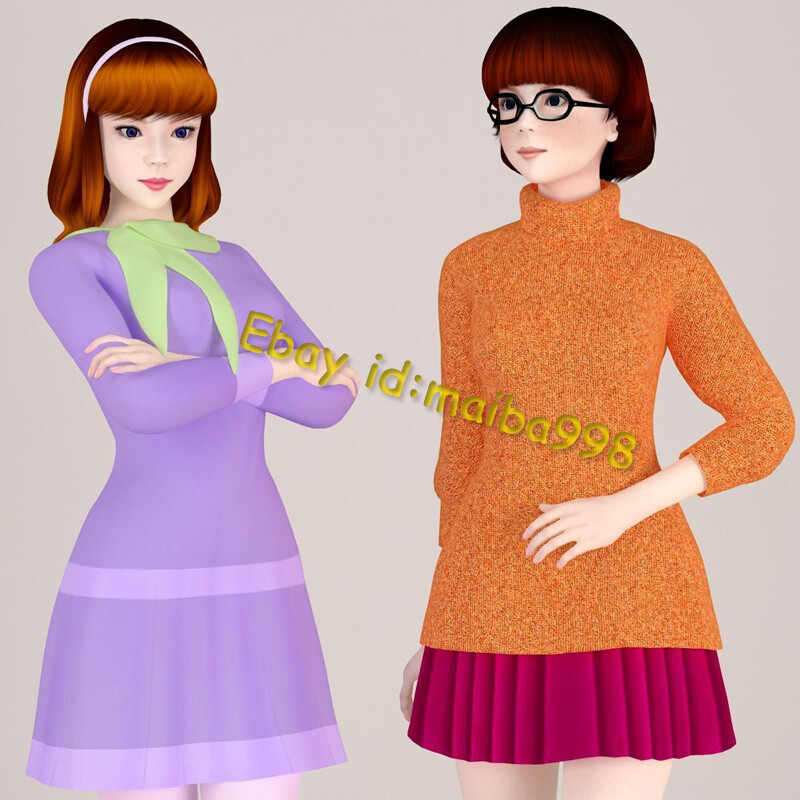 Daphne Velma 3D Print GK Figure Model Kit Unpainted Unassembled GK 1/8 ...