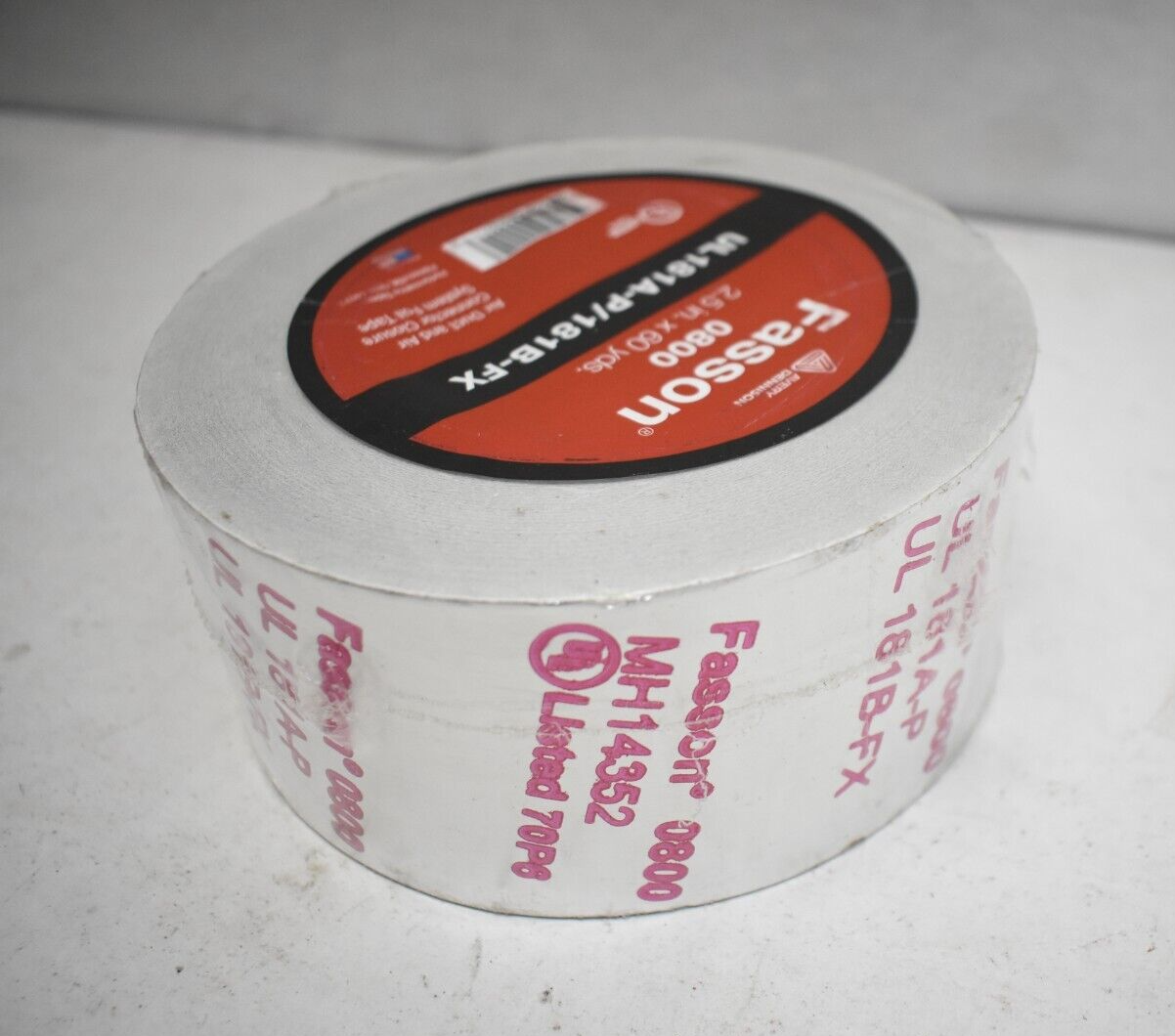 Fasson 0800 2.5 Inch X 60 Yards HVAC Foil Duct Tape 2 Rolls for sale ...
