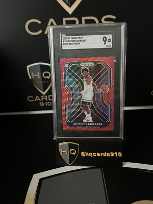 2020 Anthony Edwards Rookie Ruby Wave Prizm SGC 9 | eBay