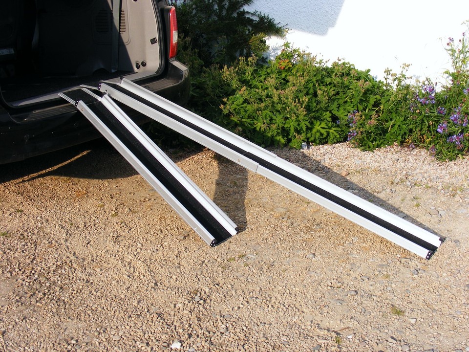 Pair 7ft / 2.1m long Telescopic Ramps - longer lip - WAS £107.25 Ex ...