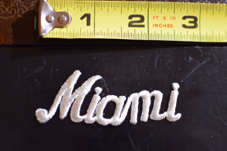 City Name Text Cursive Script Iron-on Vintage Clothing Patch Travel ...