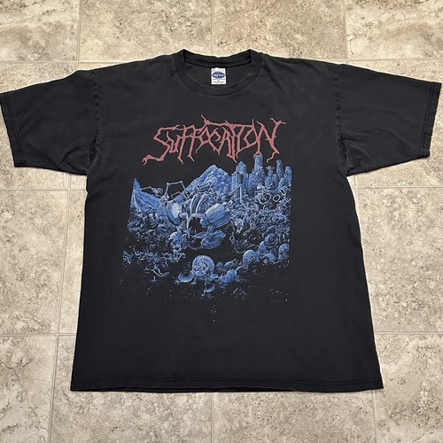 Vintage Suffocation band tee shirt XL cygnus | eBay