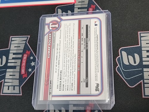 2022 Bowman Draft 1ST EDITION KUMAR ROCKER Sky Blue FOIL RC BDC-164 | eBay