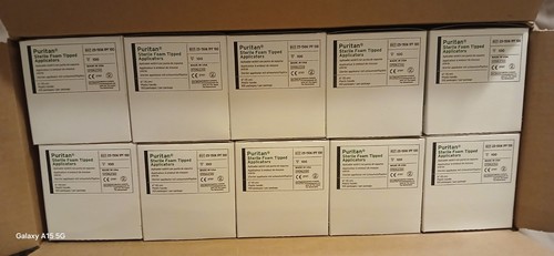 PURITAN Sterile Foam Tipped Swabs 25-1506 1PF 6" Plastic Handle, 1 Box ...