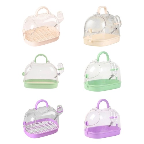 Hamster Carriers Cage Easy Ventilation Clear Travel Box for Small Pet ...
