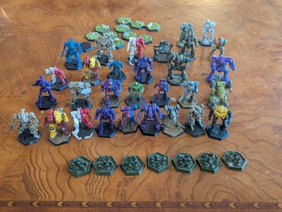 Large Classic Battletech Lot, 30 Mechs, 7 Infantry, And Hex Bases | eBay