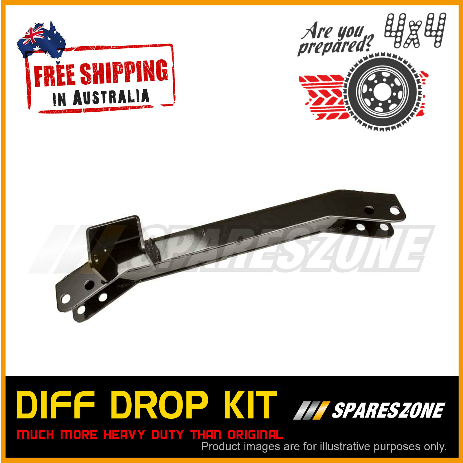 Diff Drop Kit for Toyota Toyota Landcruiser 100 series with IFS Premium ...
