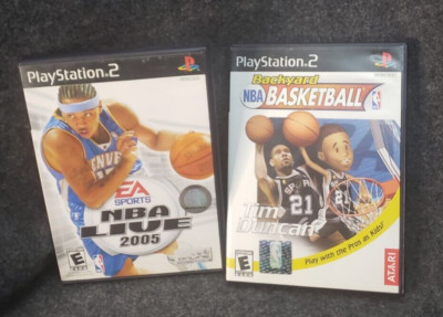 NBA Live 2005 & Backyard Basketball with manuals (Sony PlayStation 2 ...