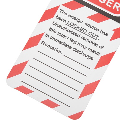 30PCS Lockout Tag Rewritable Danger Do Not Operate Safety Warning ...