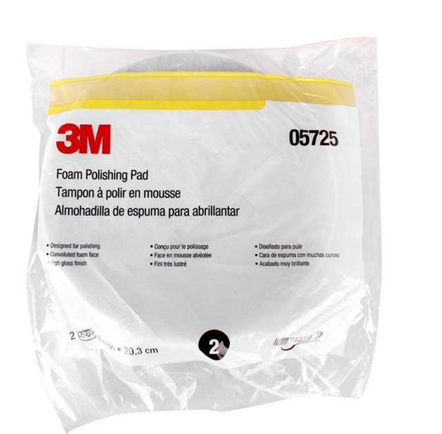 3M 05725 Foam Polishing Pad 8" 2 Pads 5725 for sale online | eBay
