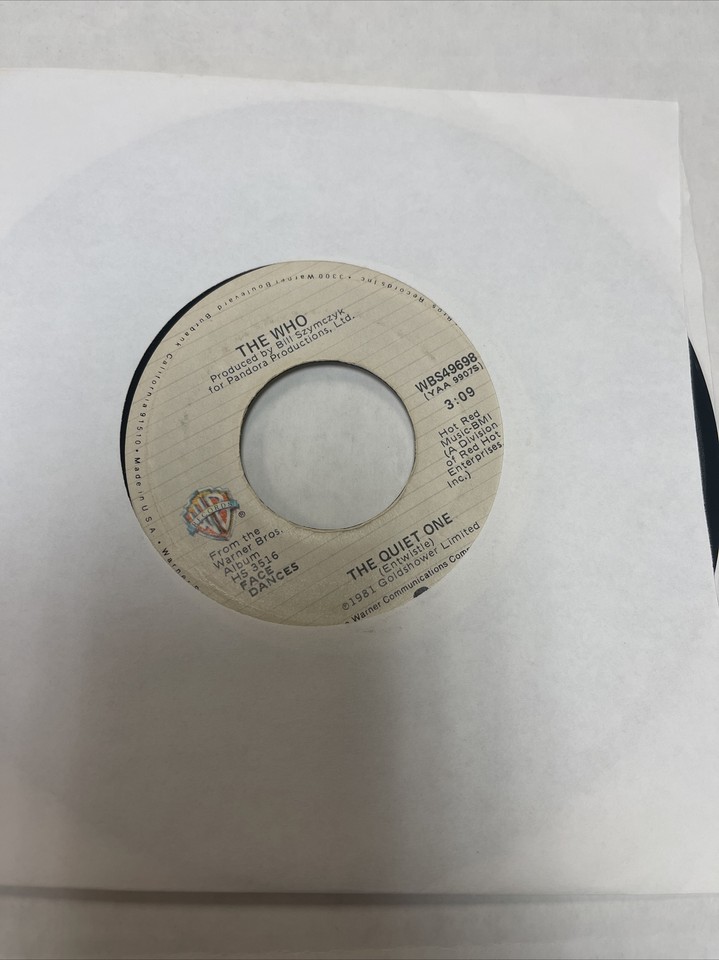 THE WHO - YOU BETTER WHO BET 7” VINYL 45 RPM LIKE NEW RARE OOP | eBay