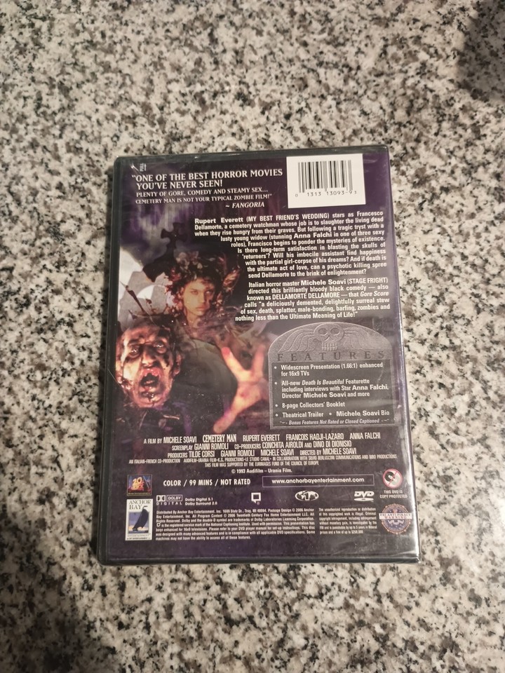 Cemetery Man (DVD, 1994 Film) Rupert Everett, Italian Horror Comedy NEW ...