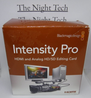 New Open-Box BlackMagic Design Intensity Pro HDMI and Analog HD/SD ...