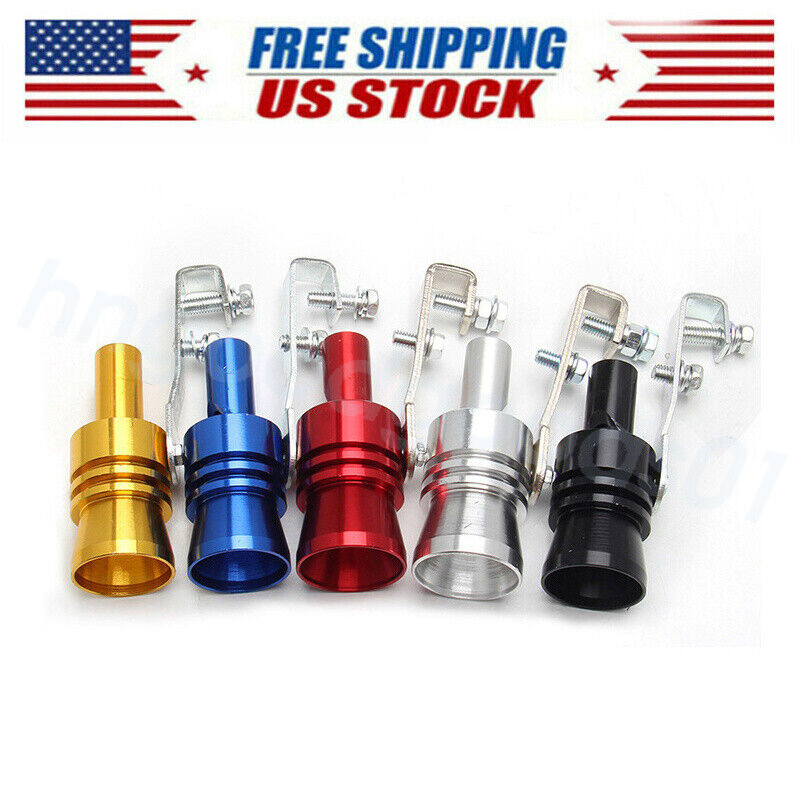 2pcs Universal Turbo Sound Exhaust Muffler Pipe Whistle Car Oversized ...