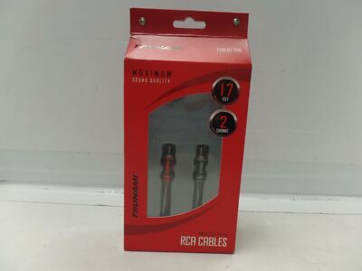 New Sealed Metra Tsunami Stereo RCA Twisted Pair Audio Cables, 17-Feet ...