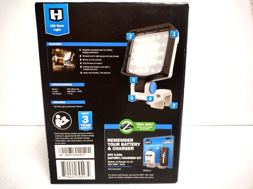 HART HPWL01 20V LED Work Light (Body Only) for sale online | eBay