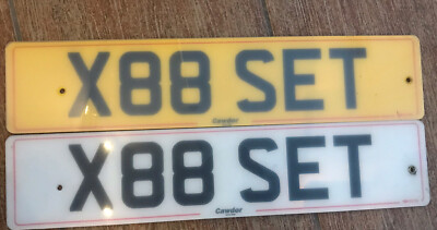 X88 SET - Private/ Personalised /Cherished Number Plate | eBay