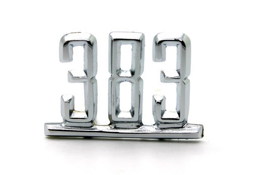 NEW Custom 383 Front Fender Emblem Trim Badge / For 1964-67 CHEVY A B F ...