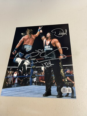 WWE WWF SHAWN MICHAELS HBK & KEVIN NASH "DIESEL" DUAL SIGNED 8x10 PHOTO ...