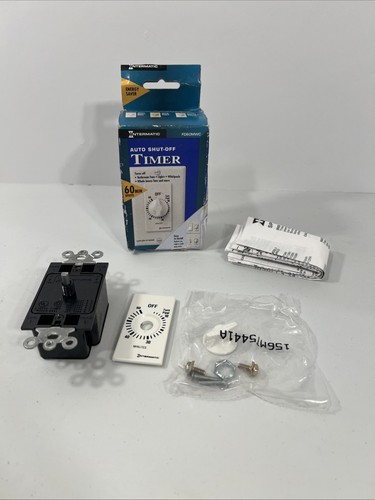 Intermatic FD60MWC Automatic Shut-off 60 Minute Timer White - New | eBay
