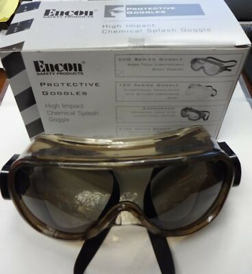 Encon 504R Grey High Impact Chemical Splash Goggle | eBay