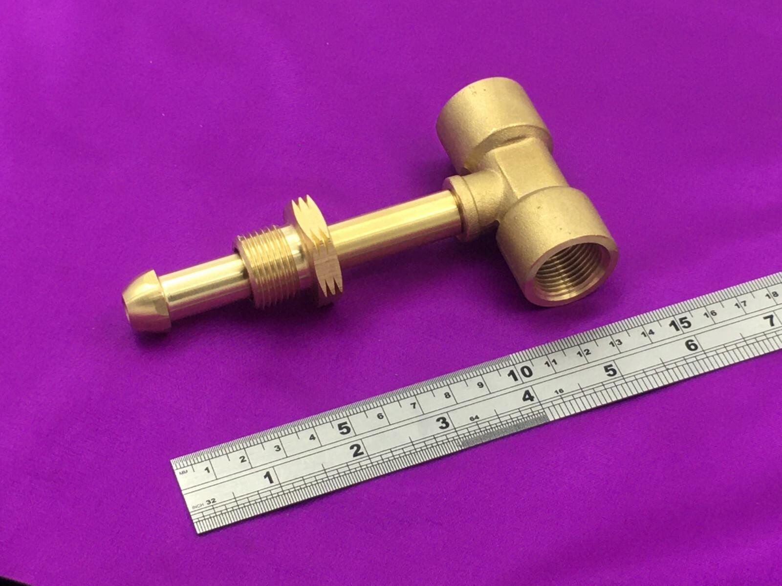 LPG Propane Gas 3 Way Tee Pol Male Extended To 2 X Pol Female TEE ...