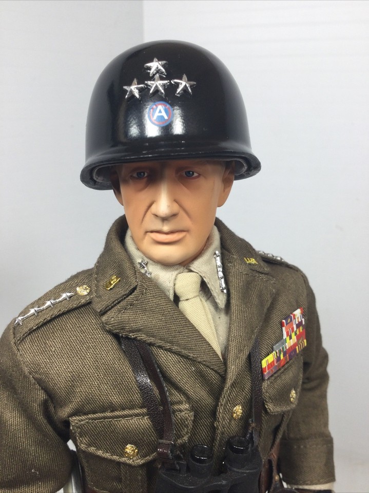 1/6 DRAGON WW2 US 4 STAR GENERAL GEORGE S. PATTON JR 3RD ARMY + COLT ...