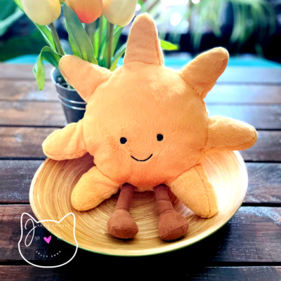 Jellycat AMUSEABLE SUN MEDIUM New BNWT 12" Soft Plush Toy Yellow Cute ...
