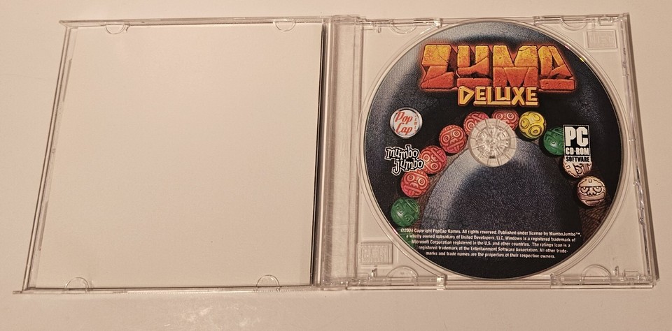 Zuma Deluxe PC CD-ROM Software Pop Cap Games 2004 | eBay