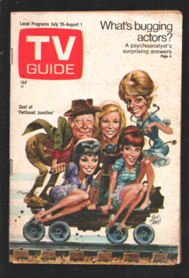 MAG: TV Guide 7/26/1969-Petticoat Junction cover by Jack Davis-Central ...