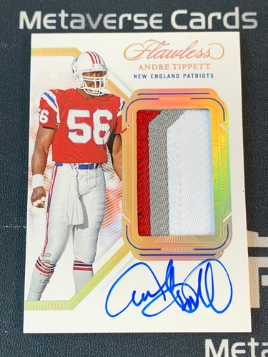 2023 Panini Flawless Andre Tippett Patch Autographs PA 8/25 3Clr ...