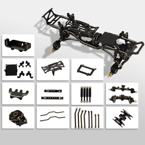 Brass Assembled Upgrade Parts Chassis Frame Axles for 1/24 Axial SCX24 ...