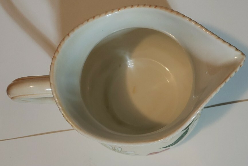 Teapot Harry and David Creamy Pale Pink Floral Ceramic Pitcher. No ...