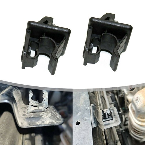 2Pcs Car Hood Prop Support Rod Holder Clips Replacement Parts Universal ...
