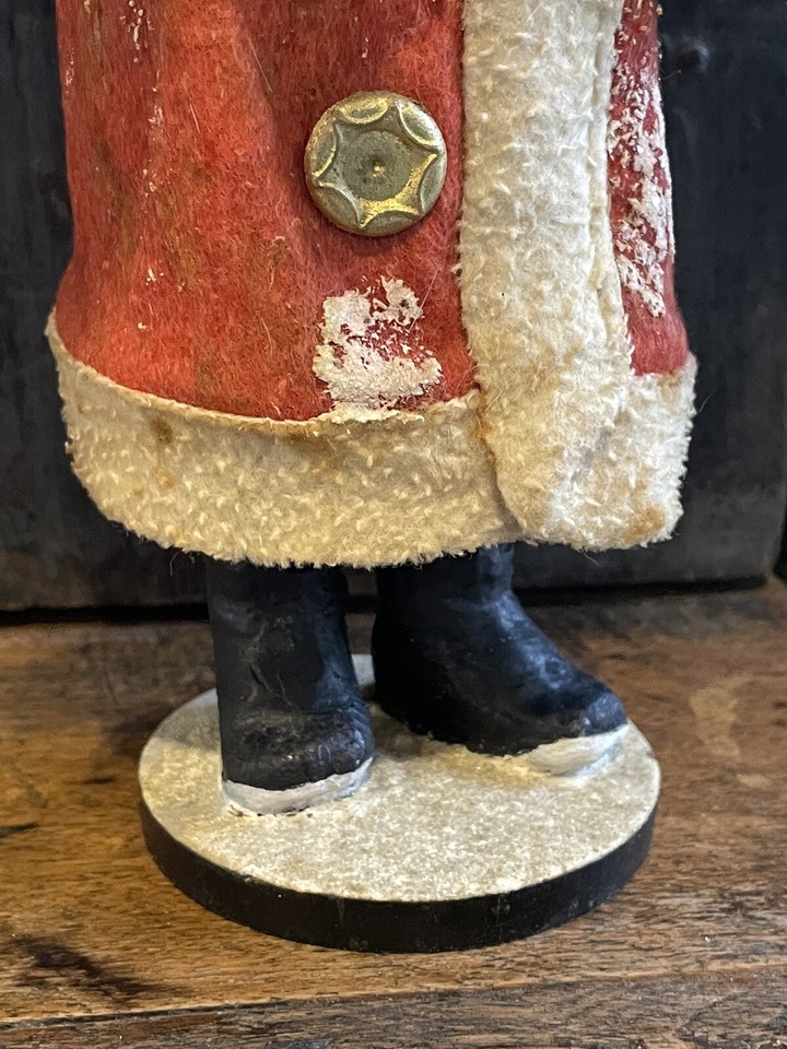 Large Antique Santa 14” Blue Collar German Santa Candy Container ...