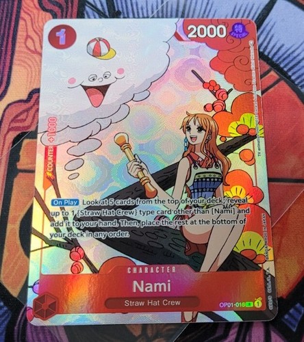 Nami Gift Collection 2023 OP01-016 Alt Art Holo Foil Rare Limited One ...