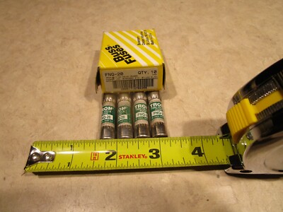 LOT OF 4 BUSSMANN FNQ-20, 20A, 500V, TIME DELAY FUSES, R0544 | eBay