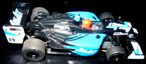 AFX HO Mega G+ MG+ F1 Race Slot Car Formula One Racing AmJet #29 Black ...