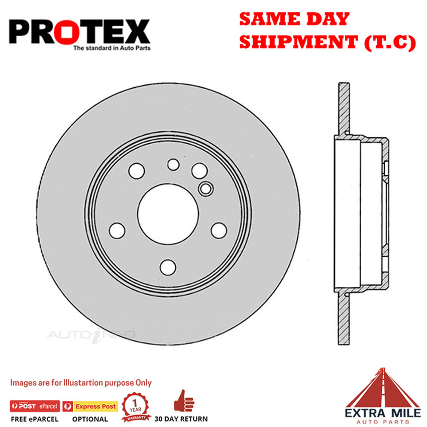 2X PROTEX Disc Brake Rotors - Front For MERCEDES BENZ S320L W140 4D Sdn ...