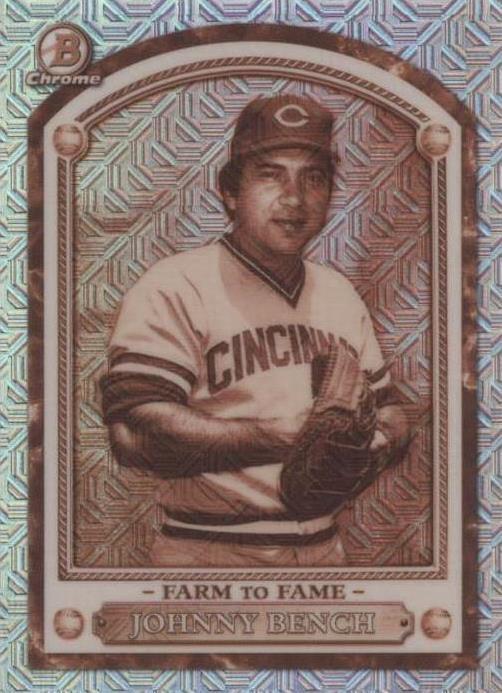 2020 Bowman Chrome - Farm to Fame Johnny Bench #FTF-JB Mojo Refractor ...