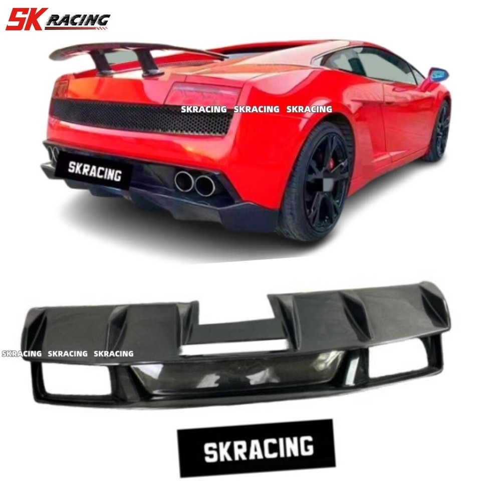 Carbon Fiber Rear Bumper Diffuser Lip Fit Lamborghini Gallardo LP560 ...