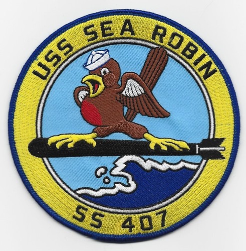 US Navy USS Sea Robin (SS-407) Balao-class Submarine WWII (1944) Patch ...