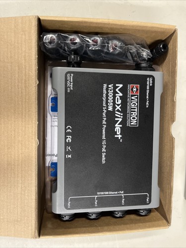 VIGITRON Vi30005W 5- Port Weatherproof 60W 1G PoE Switch | eBay