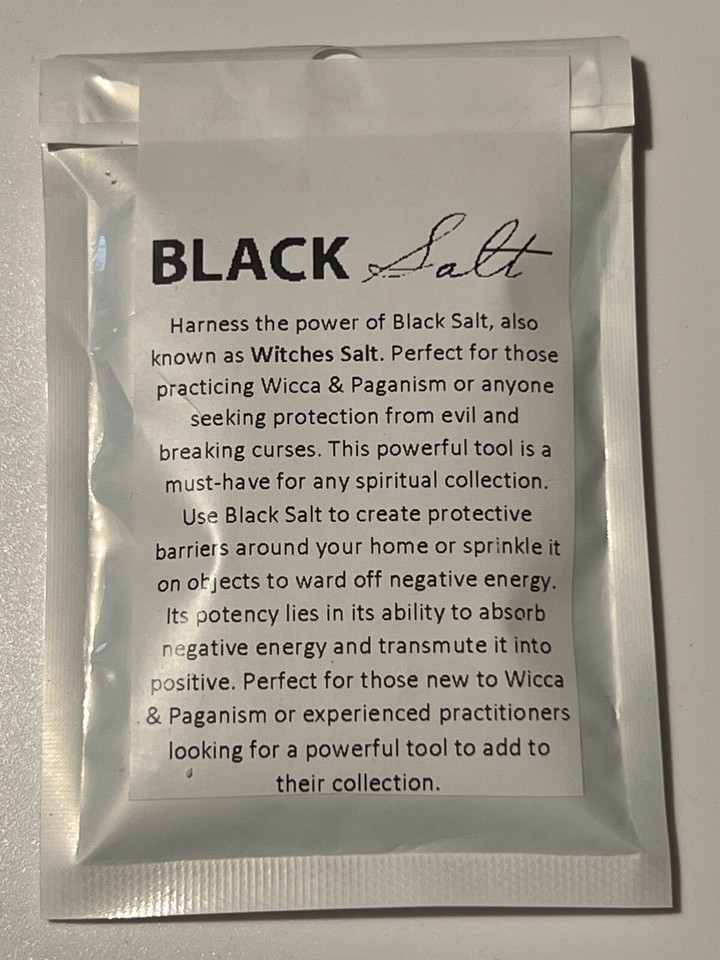 Black Salt / Witches Salt 1 oz - Protection from Evil, Break Curses | eBay