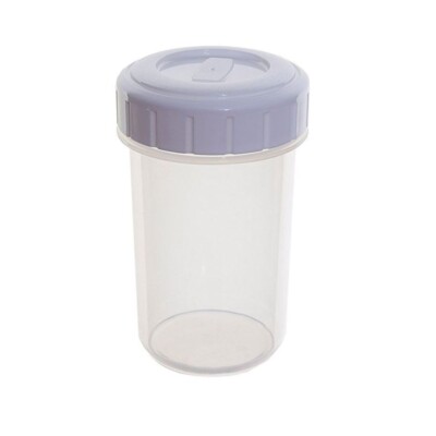 Shaker Bottles 0.4L Clear Plastic Air Tight Beaker Cup Container with ...