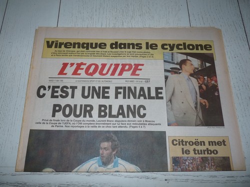 EQUIPE 11-05 1999 FOOTBALL EUROPE C3 MARSEILLE OM FINALE COUPE UEFA ...