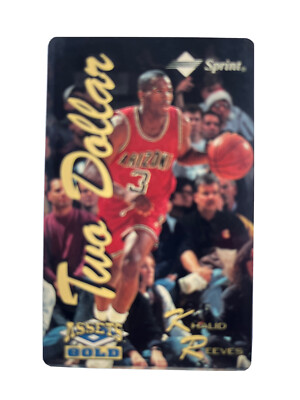 Khalid Reeves 1995 Classic Assets Gold Two Dollar Collectors Phone Card ...