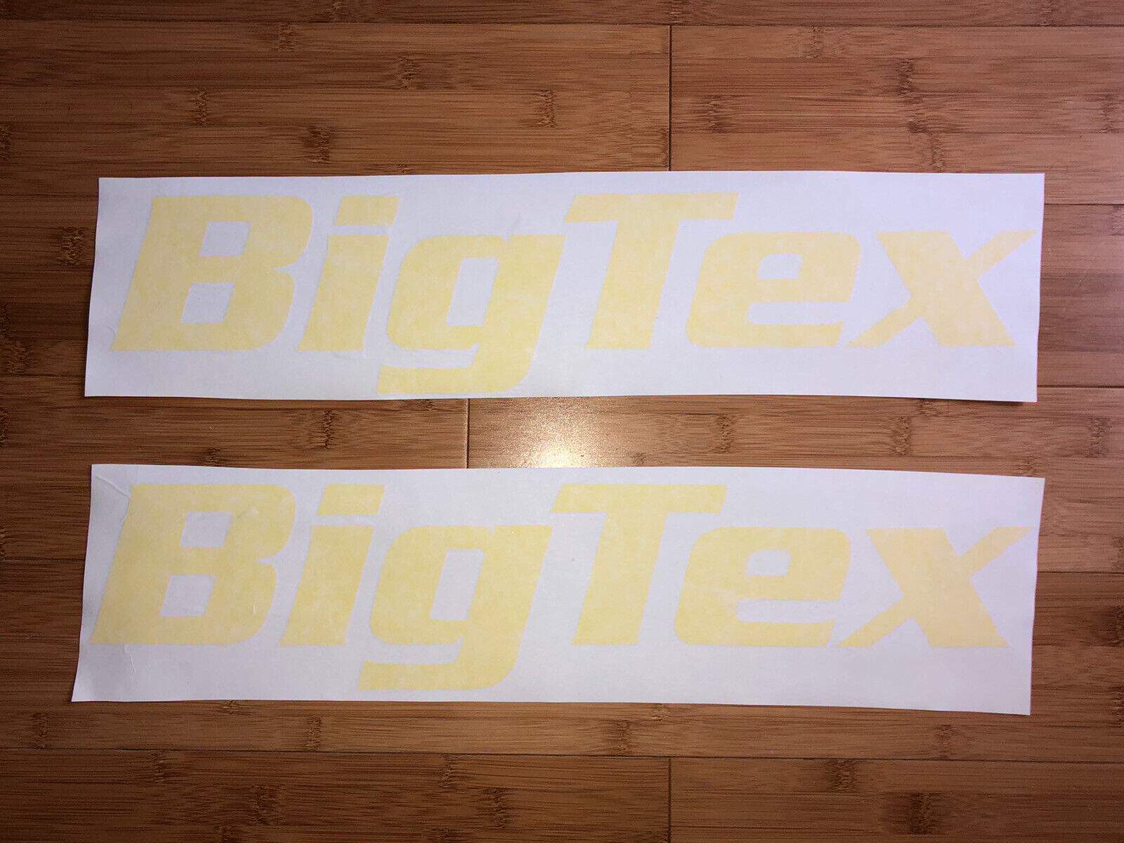 BIG TEX OEM Replacement TRAILER DECAL Stickers - SET OF 2 - 12" Yellow ...