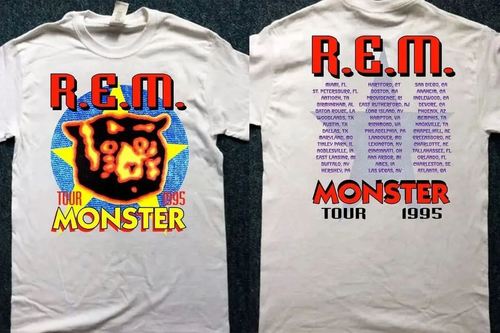 REM Monster Tour 1995 Vintage Two-Sided T-Shirt IM0333 | eBay